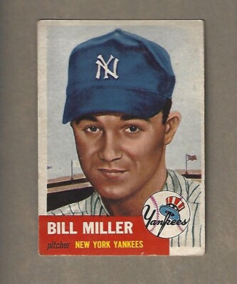 1953 TOPPS BILL MILLER # 100 | eBay