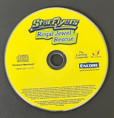 Star Flyers Royal Jewel Rescue - 2006 PC Game - DISC ONLY - Read Full ...