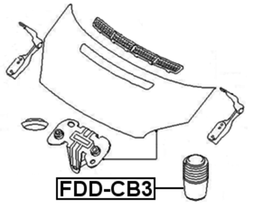 Bumper Hood Febest FDD-CB3 OEM 1069504 | eBay