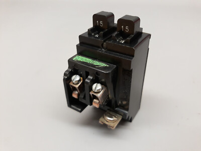 15 Amp PUSHMATIC Bulldog P1515 Duplex 15 A Twin Circuit Breaker | eBay