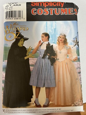 NEW* Simplicity # 7808 “The Wizard Of Oz “ Plus Size Costumes Sewing ...