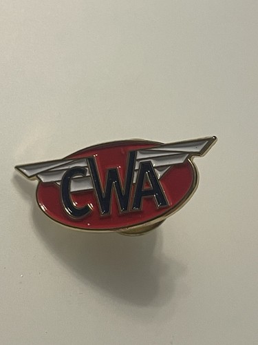 Communication Worker CWA Union Wing logo pinback lapel tie pin American ...