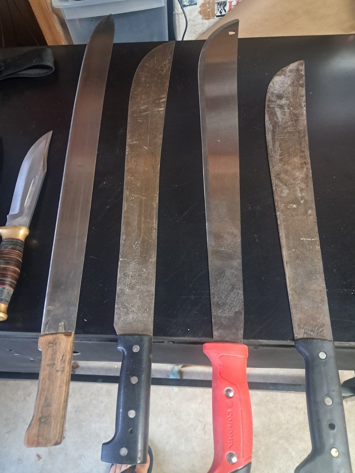 Lot of 8 Knives and Machetes Mixed Batch Various Brands | eBay