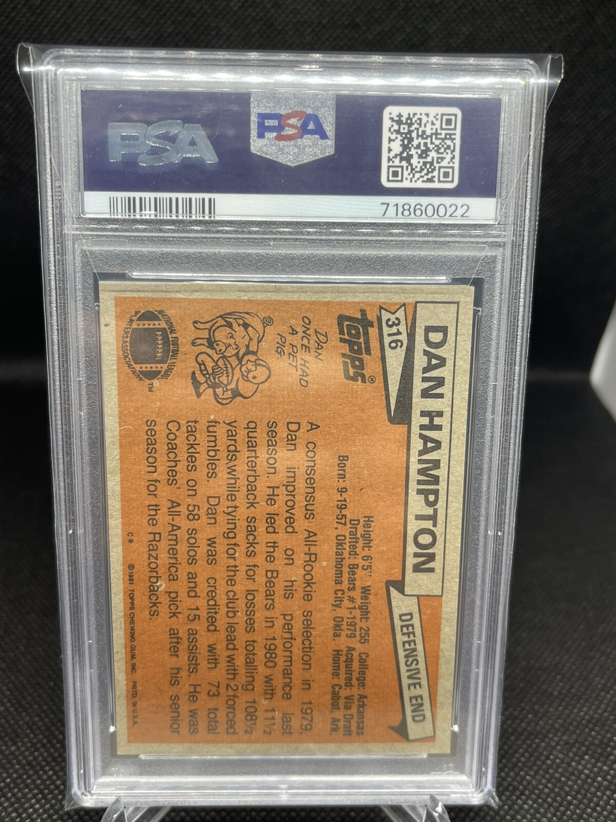 1981 Topps - #316 Dan Hampton (RC) for sale online | eBay