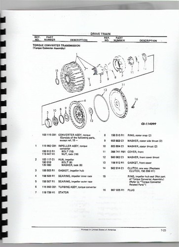IH International 260A Tractor Loader Backhoe Parts Manual TLB SN ...