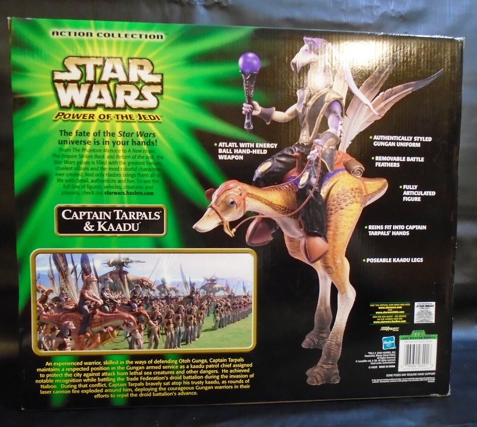 STAR WARS POTJ POWER JEDI GUNGAN CAPTAIN TARPALS & KAADU MOUNT 12 ...