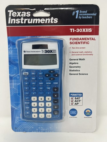 Texas Instruments TI-30XIIS Scientific Calculator - BLUE Sealed Brand ...