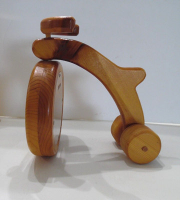 Wood Bicycle Piggy Bank - Tall - Hand Crafted | eBay