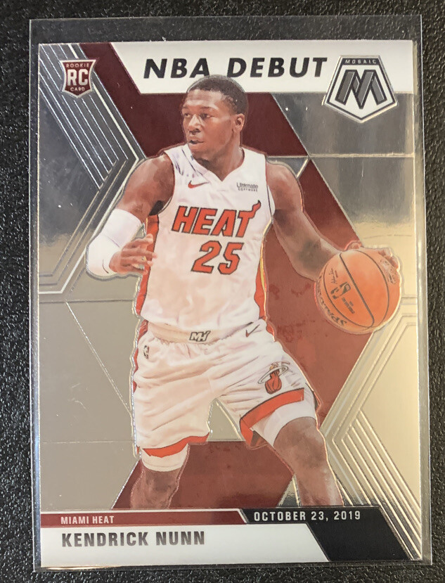 Kendrick Nunn 2019-20 Panini Mosaic NBA Debut Rookie Card RC #268 | eBay