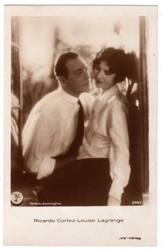 Ricardo Cortez Postcards Bebe Daniels And Ricardo Cortez In "Volcano"