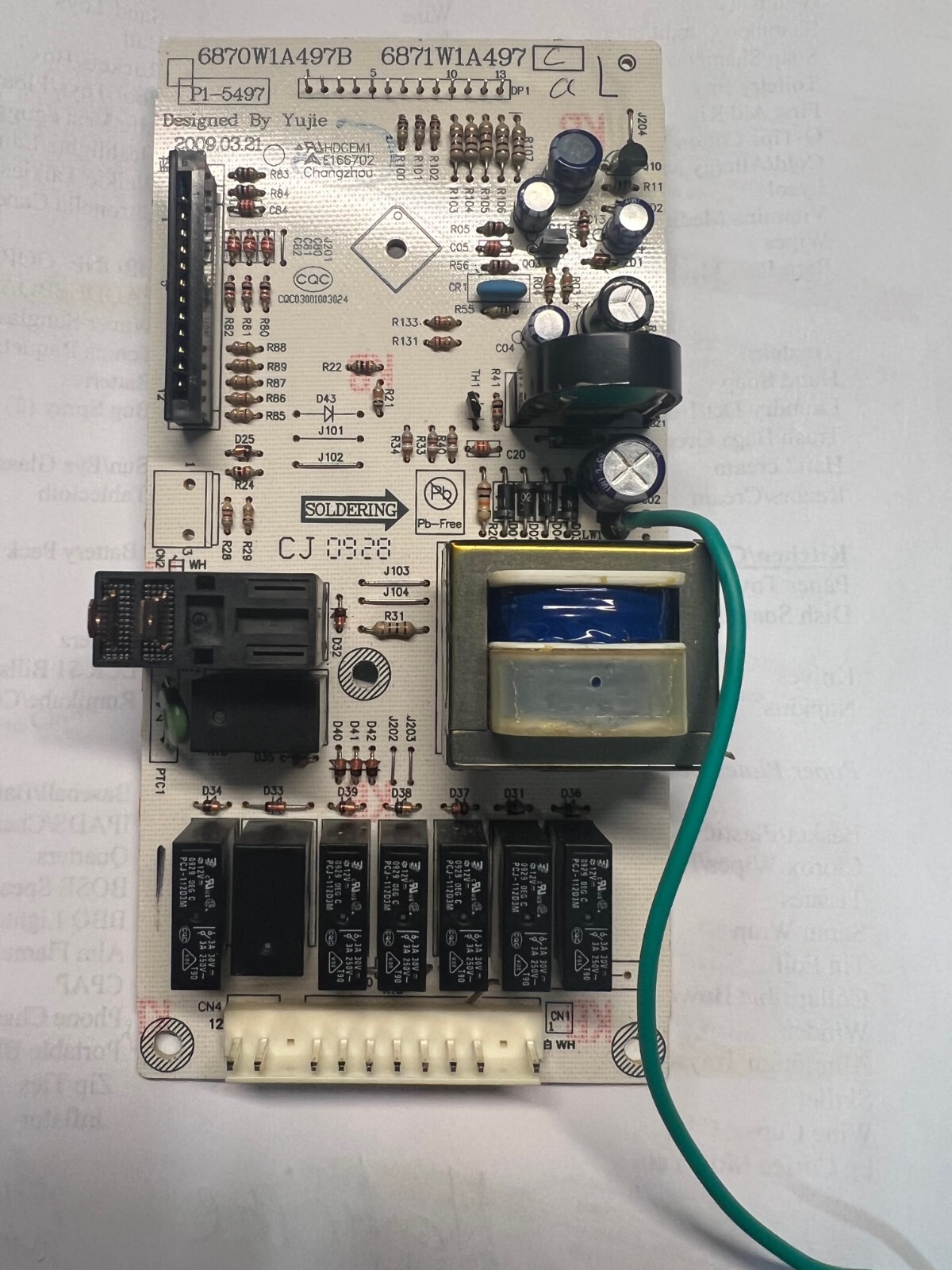 Kenmore/LG Microwave Control Board 6871W1A497C Discontinued by ...