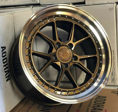 Aodhan DS08 Wheels 18x8.5 +35 / 18x9.5 +30 5x114.3 Bronze Rims 18 Inch ...