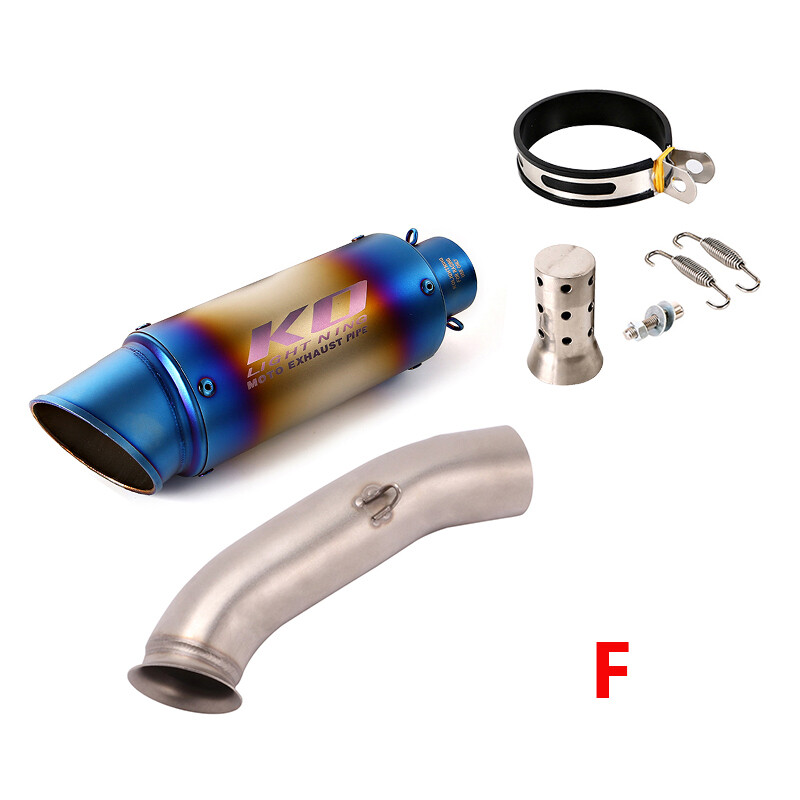 Modified Exhaust Baffle Muffler Mid Pipe Slip On For Duke 125 250 RC390 ...