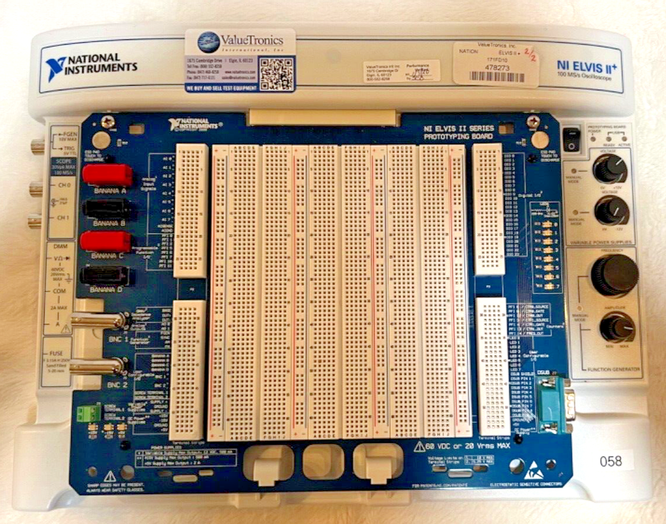 National Instruments NI ELVIS II+ 100 MS/s Oscilloscope With ...