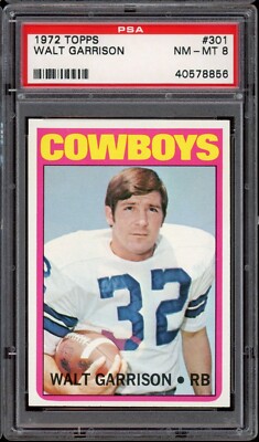 1972 Topps Football #301 Walt Garrison PSA 8 | eBay