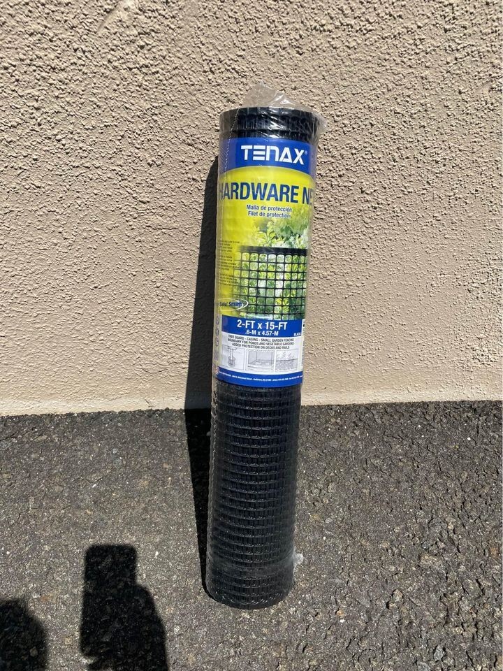 TENAX Black Hardware Net Plastic 2x15 FT 010515711391 for sale online ...
