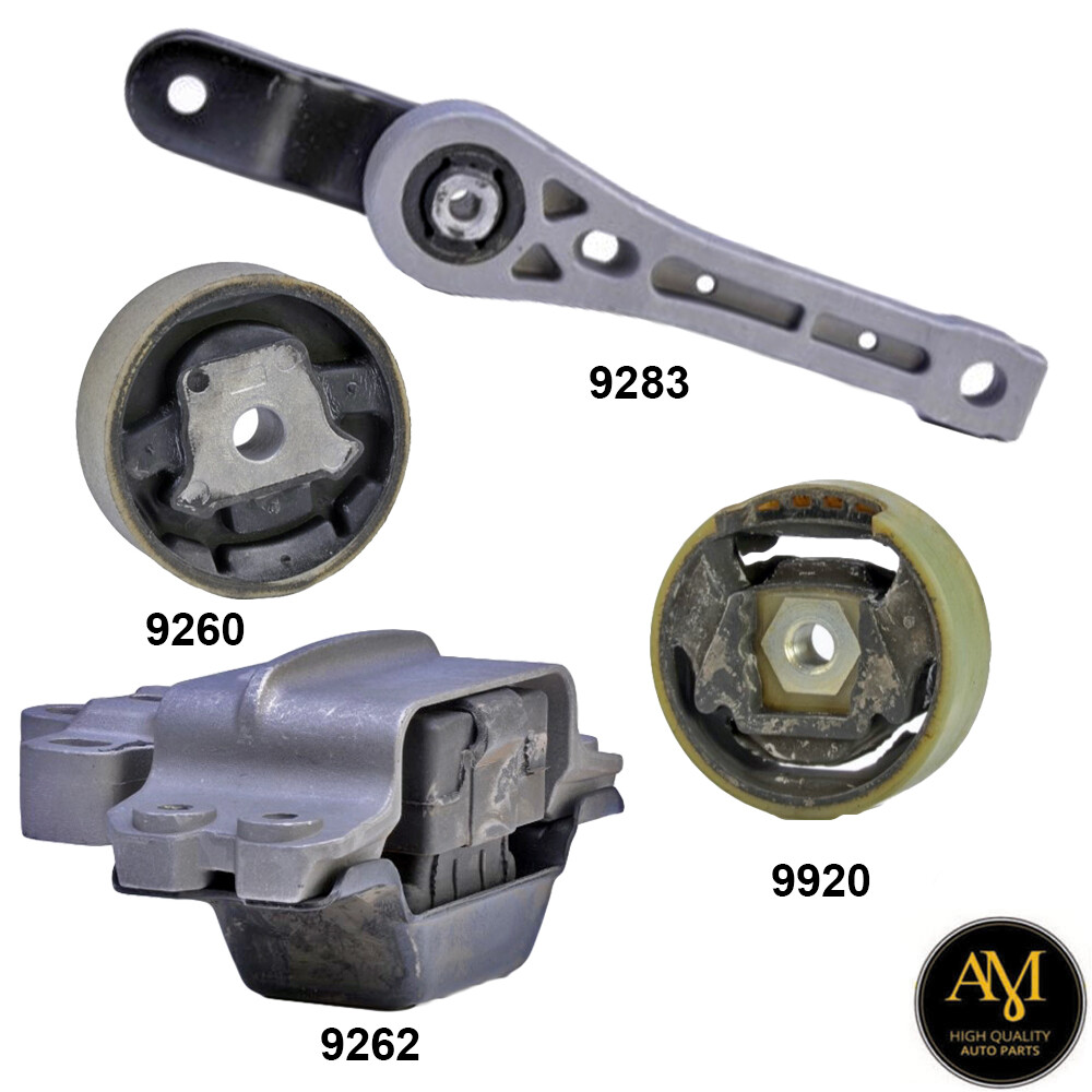 Engine Front Upper/Lower, Rear & Trans. Mount Set of 4Pcs for ...