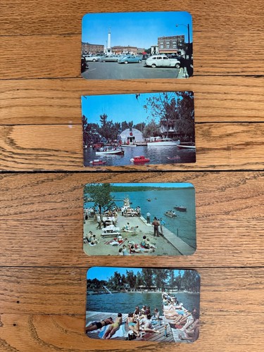 Vintage 1951 Postcard Lot Angola Lake James Bledsoes Beach Indiana ...