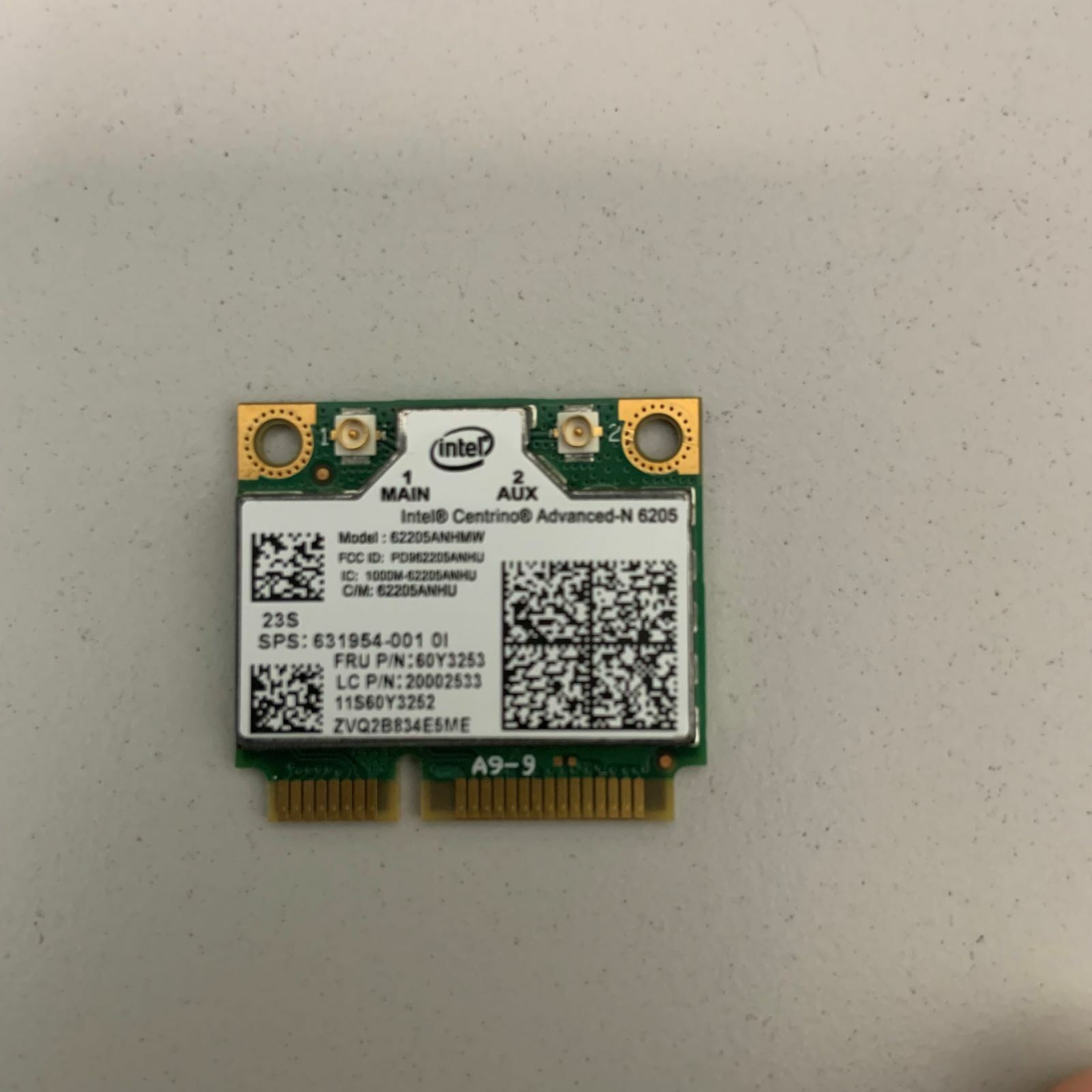 Genuine Intel Centrino Advanced-N 6205 Dual Band Wifi PCIe Card ...
