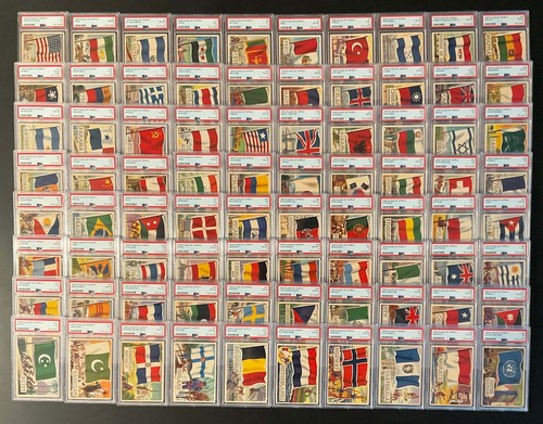 Flags of the World 1956 Topps Complete PSA Set #1-80 | eBay