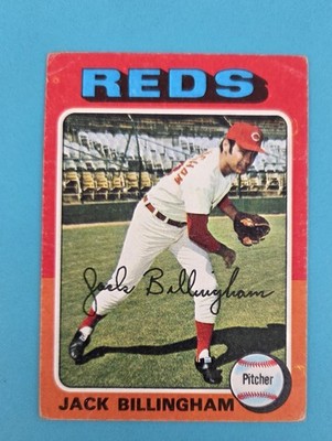 1975 Topps #235 Jack Billingham Cincinnati Reds BASEBALL Card 2F | eBay