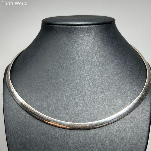 925 Sterling Silver Gas Pipe Chain Necklace 27.68g | eBay