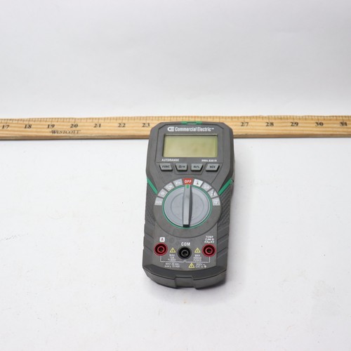 Commercial Electric Auto Ranging Multimeter 600V MMA-8301R - Used ...