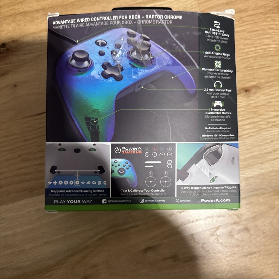 PowerA Advantage Wired Controller for Xbox Series X/S Raptor Chrome ...