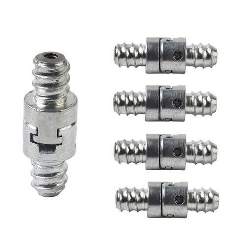 Join Connector Male Female Dredge Spring Fitting Set Silver 10pcs 16mm ...