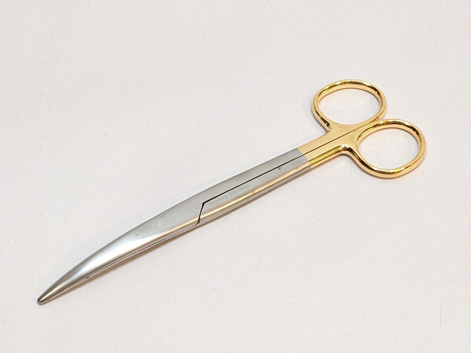 JARIT 103-222 Mayo CVD Curved Round Scissors TC Tungsten Carbide 6.75 ...