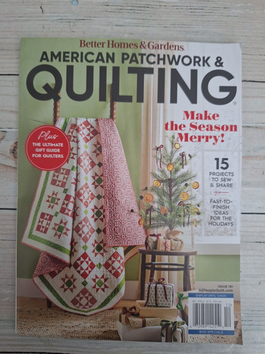 Better Homes & Gardens American Patchwork & Quilting December 2024 Magazine | eBay