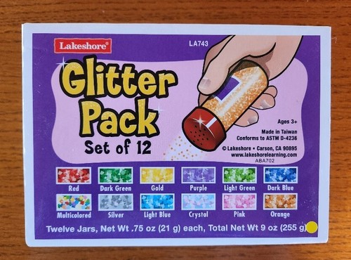 Glitter Assortment .75 oz. Jars 12 Pack with shaker tops Lakeshore ...
