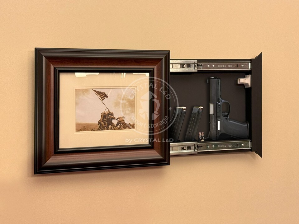 Hidden Storage Photo Frame for Gun and Valuables 14-1/2" x 12-1/2 ...