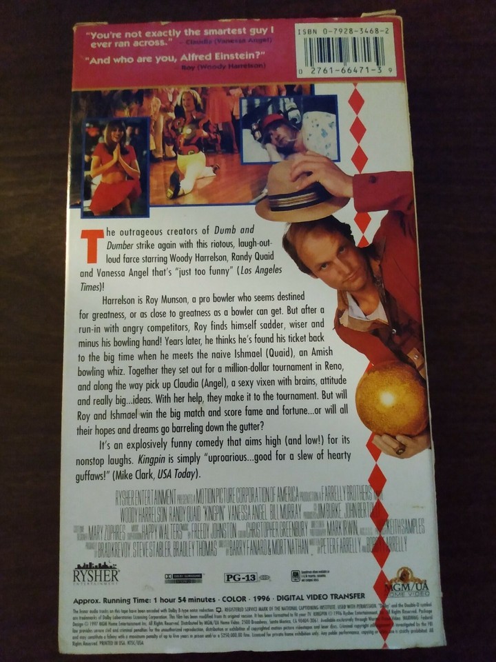Kingpin (VHS, 1997, Widescreen) | eBay