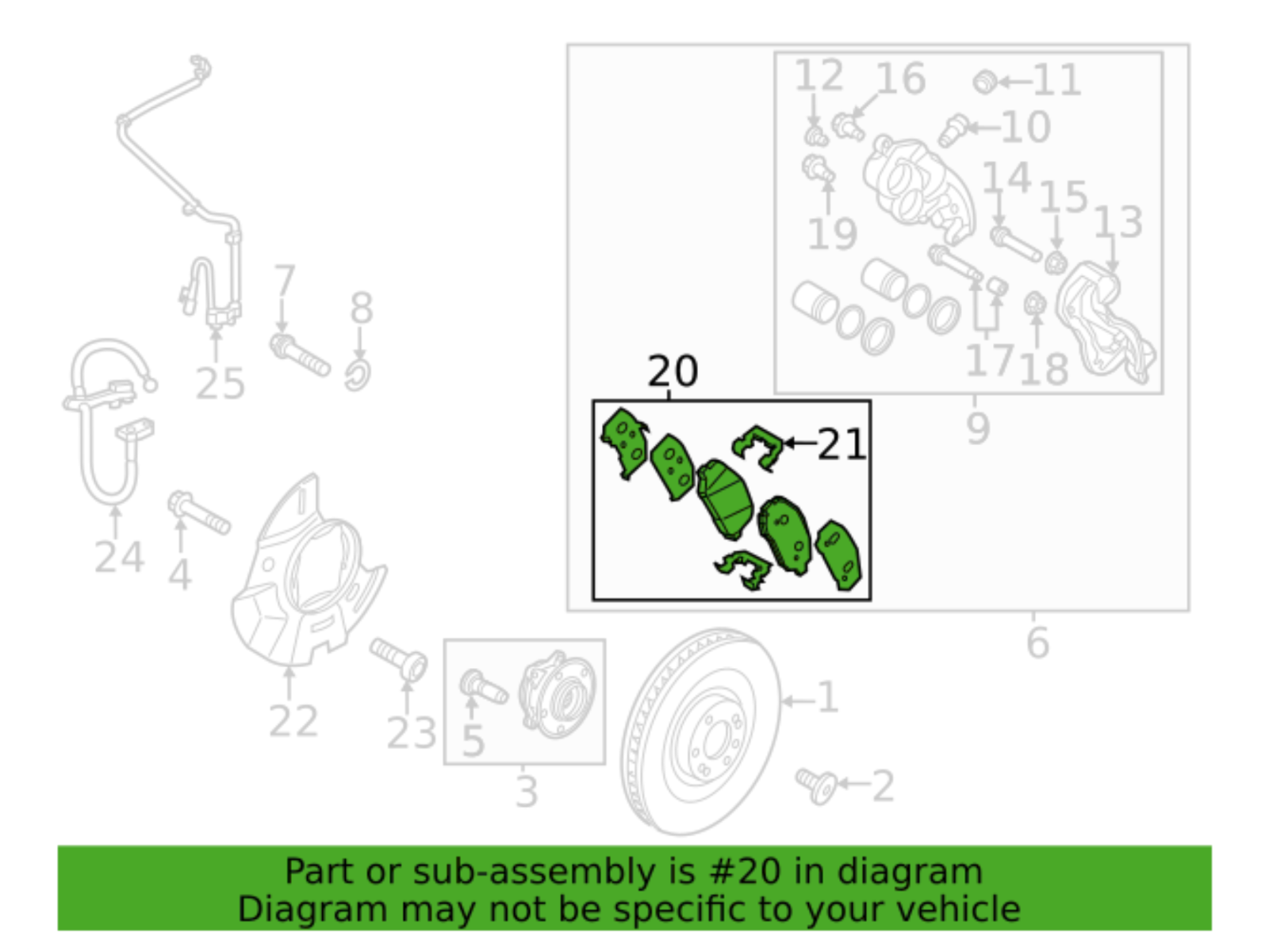 OEM 58101-S8A00 Front Pad Kit Disc Brake Ups# for Hyundai Palisade 2020 ...