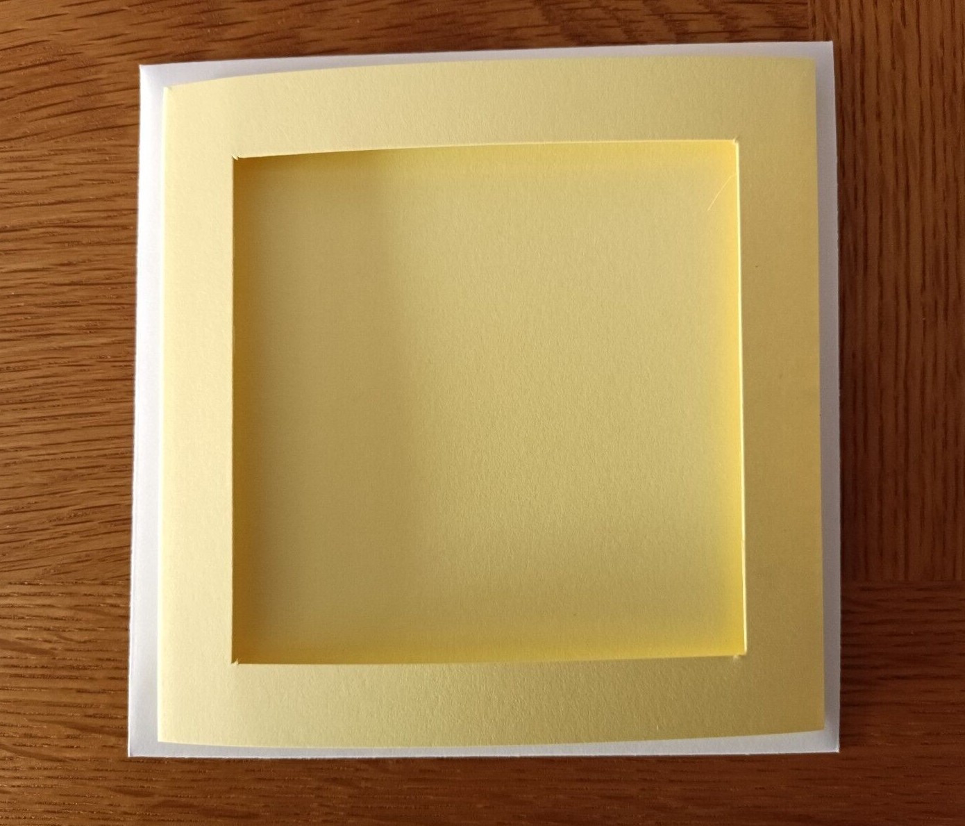 Square Aperture Tri-Fold Card Blanks 3.5" 9cm Window 4.8" 12cm Color ...