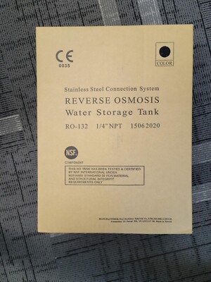 REVERSE OSMOSIS RO HOME WATER STORAGE TANK RO-132 -BRAND NEW! | eBay