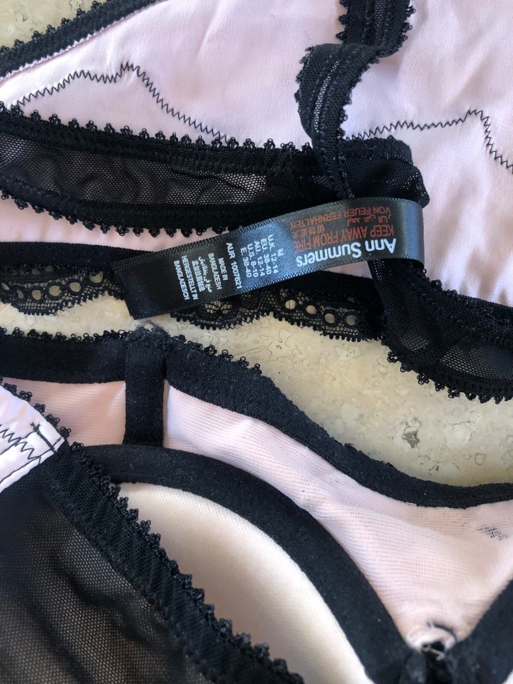 Ann Summers Bra and Pants Set with Wonderbra Suspender Belt - BRAND NEW ...