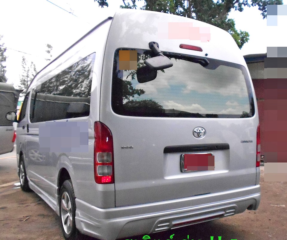 SET BLACK MIRROR VIEW REAR BACK SIDE Fit TOYOTA HIACE COMMUTER D4D VAN ...