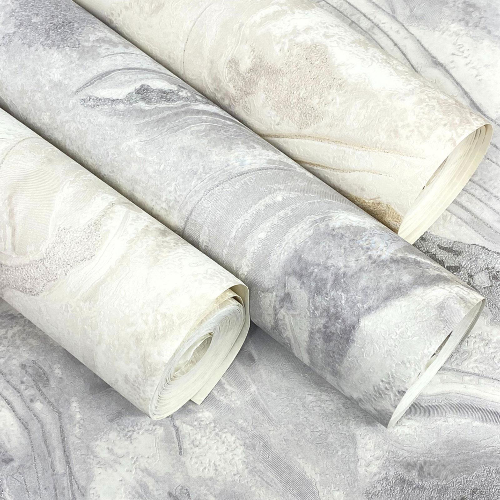 Luxus Mineral Texturiert Glitzer Marmor Tapete Schwer Vinyl WOW084 ...