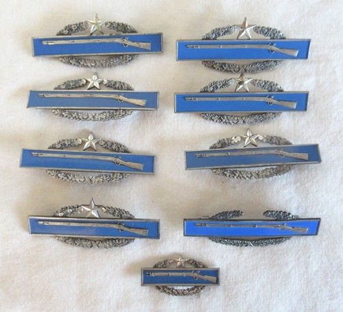 Vintage US Military Combat Infantry Badges, Sterling, Enamel | eBay