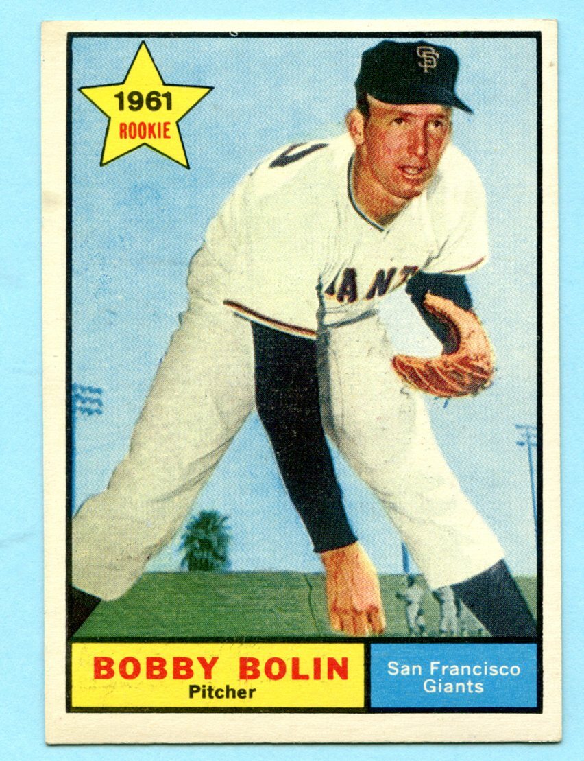 1961 Topps # 449A Bobby Bolin (NM) -- Giants Box 702 | eBay