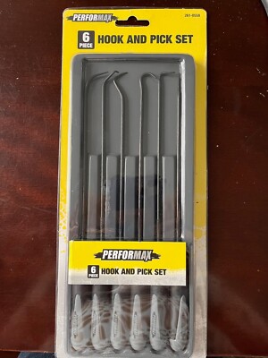 PERFORMAX 6 PC HOOK AND PICK SET 261-0558 PLUS STORAGE TRAY | eBay