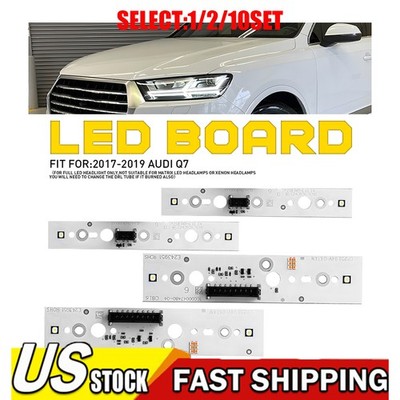 LED boards For Audi Q7 2017 2018 2019 LED Headlight DRL Light guide ...