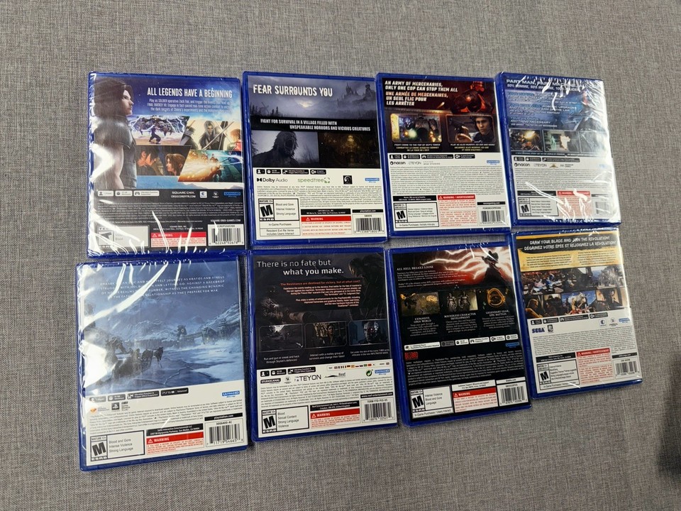 8 New PS5 Games Lot - God of War Diablo Yakuza Terminator Robocop ...