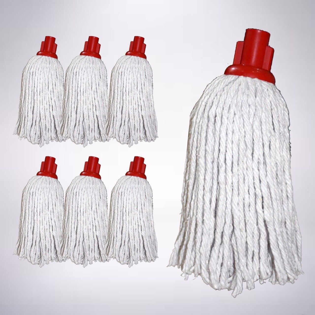 Heavy Duty 14L Metal Galvanized Mop Bucket + Cotton Floor Mop Head Set ...