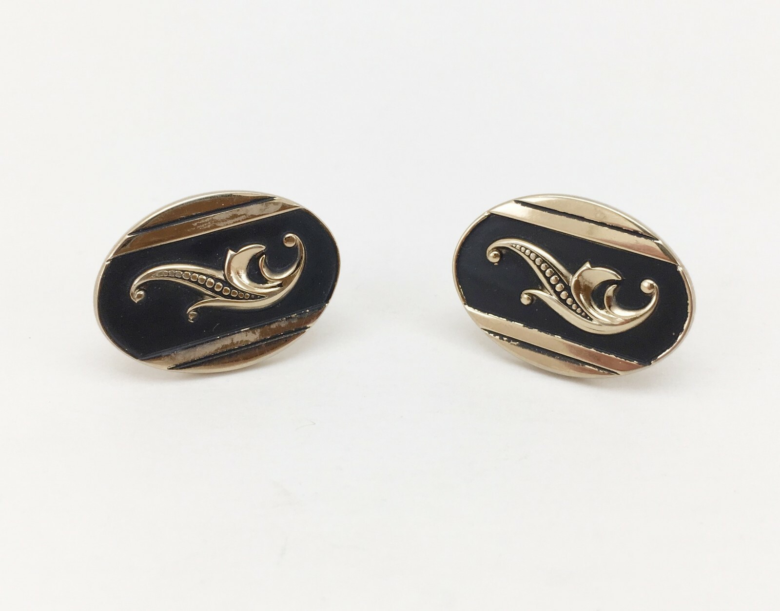1960s SWANK Cufflinks Set Mad Men Era Men's Vintage L… - Gem