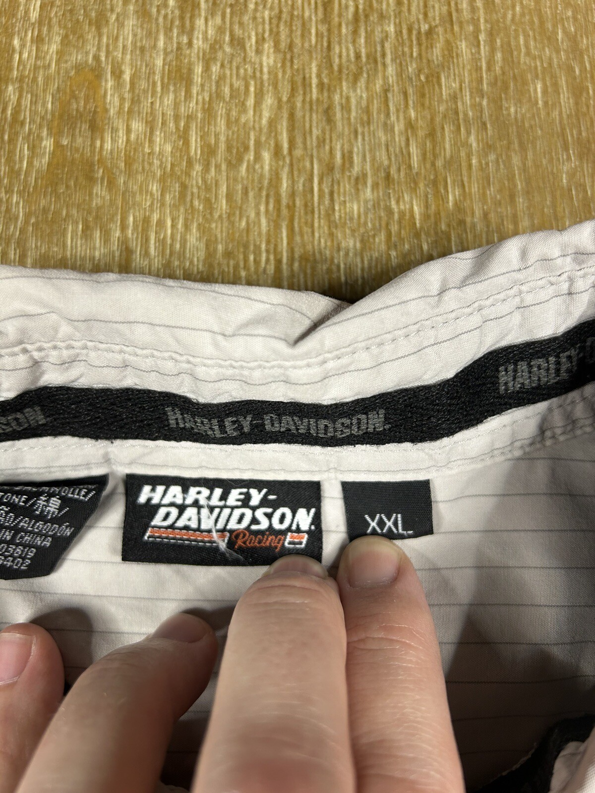 HARLEY DAVIDSON Racing Embroidered Button Screaming E… - Gem