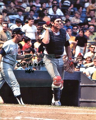 RAY FOSSE Photo in action Cleveland Indians (c) 1967-72 & 1976-77 2x AS ...