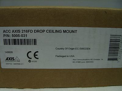 AXIS - 216FD SURVEILLANCE CAMERA DROP CEILING MOUNT KIT 5005-031 *NEW ...